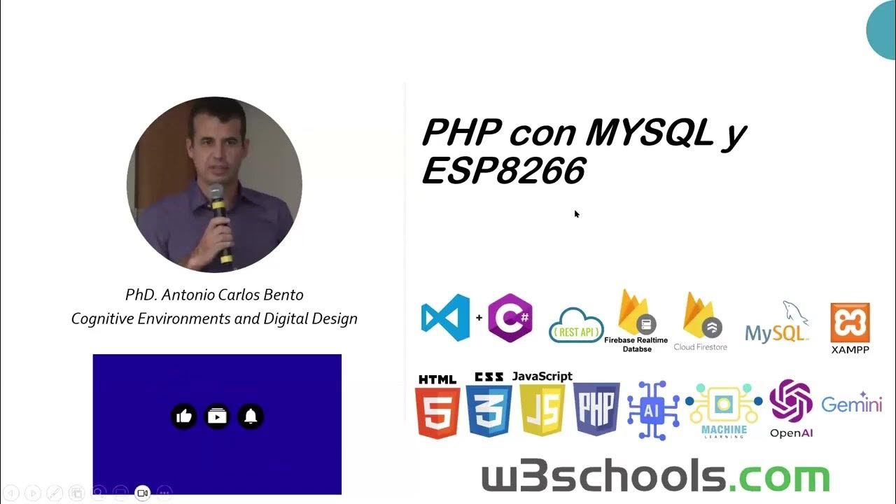 PHP con MYSQL para enviar datos para ESP8266 con LOCALHOST XAMPP - YouTube