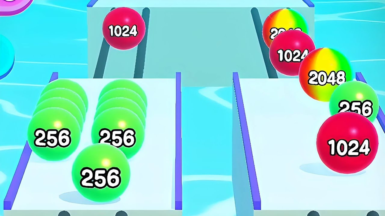 Ball Run 2048 Infinity Mode Gameplay Levels 58 - 63 (iOS, Android - YouTube