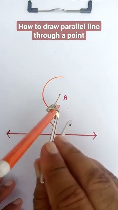 How To Draw Parallel Line Through A Point Youtube