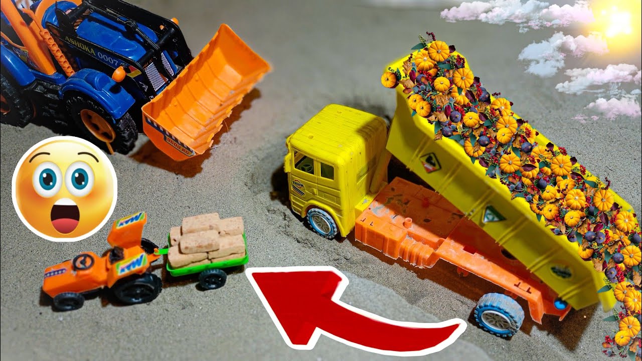 diy tractor making science project concrete bridge miniature tools ...