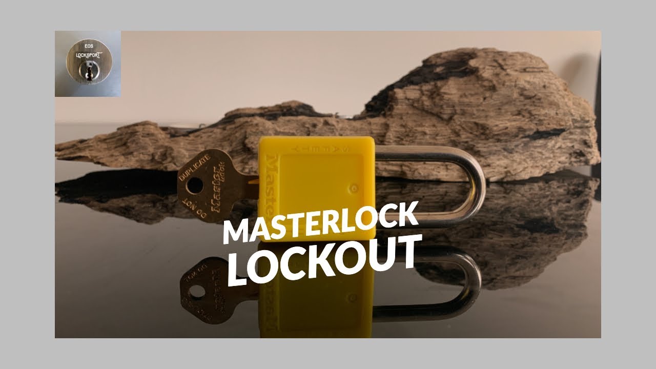0003 - Master Lock LOTO Yellow - SPP'd #locksport - YouTube