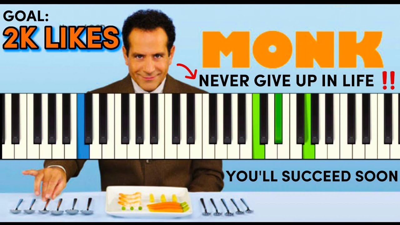 Jeff Beal||Monk Intro Theme Piano tutorial by clam_series - YouTube