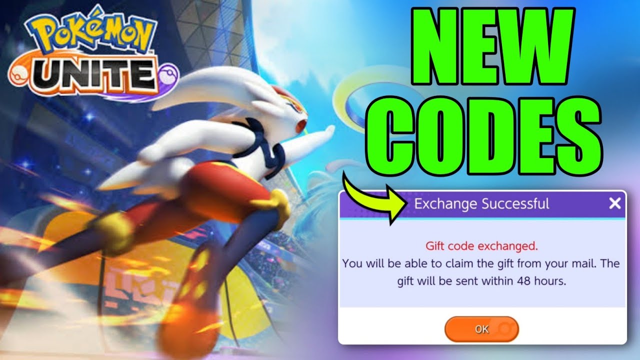 All New!! POKEMON UNITE GIFT CODES NOVEMBER 2022 - POKEMON UNITE CODES ...