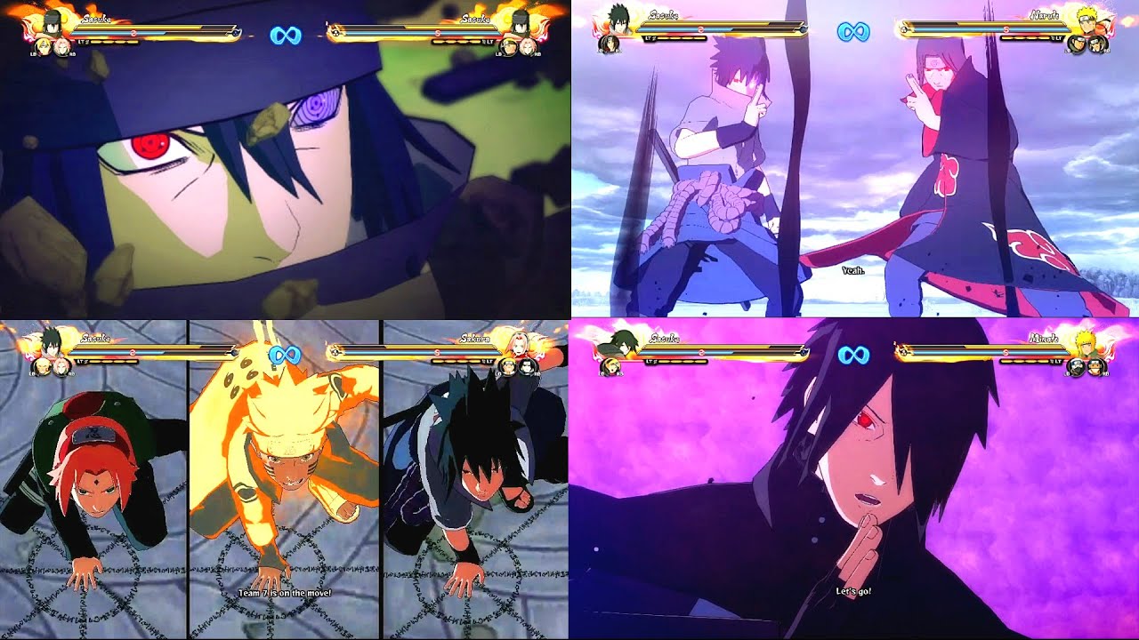 [Japanese Dub] All Sasuke Ultimate Jutsu | Team Jutsu STORM 4 - YouTube