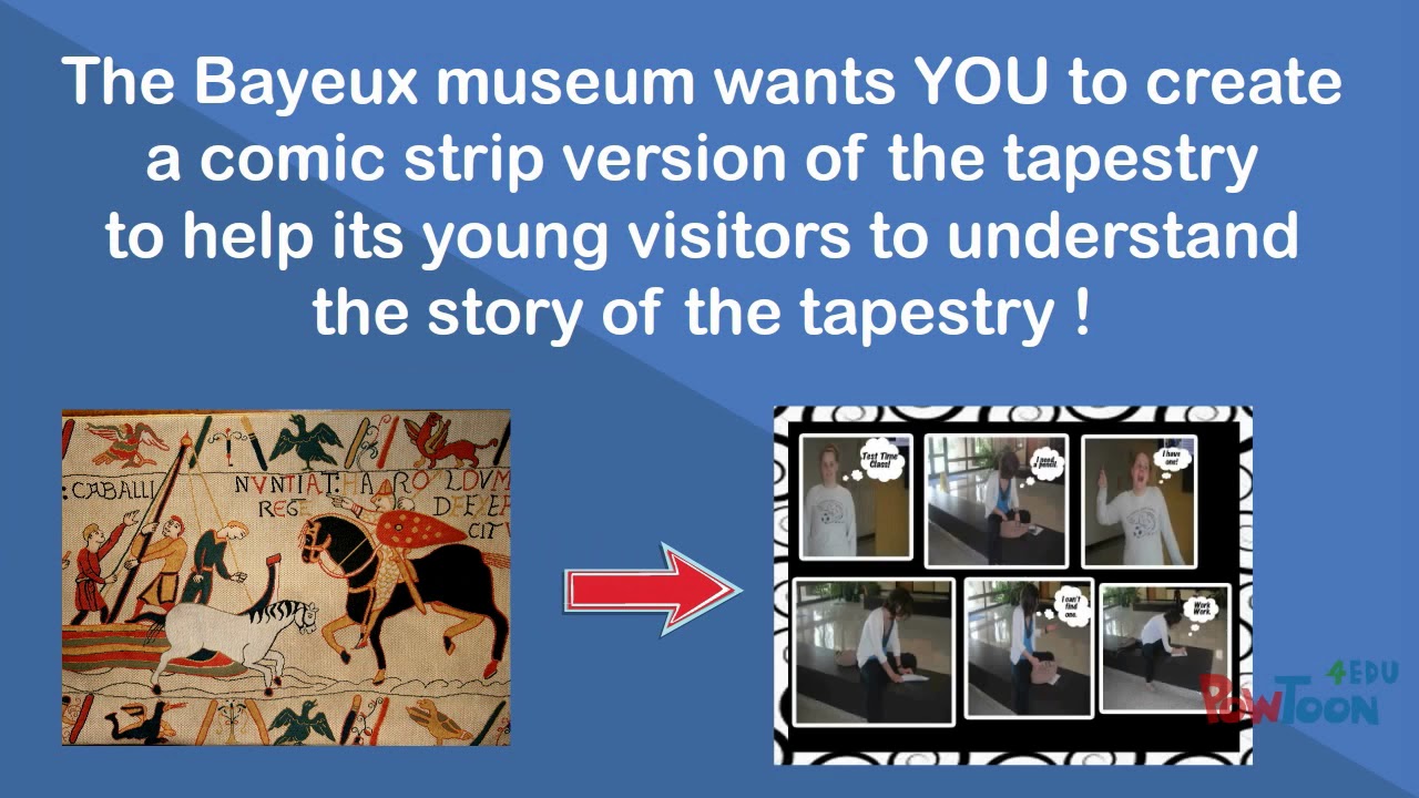 5e Chapter 4: Create a comic strip version of the Bayeux Tapestry - YouTube