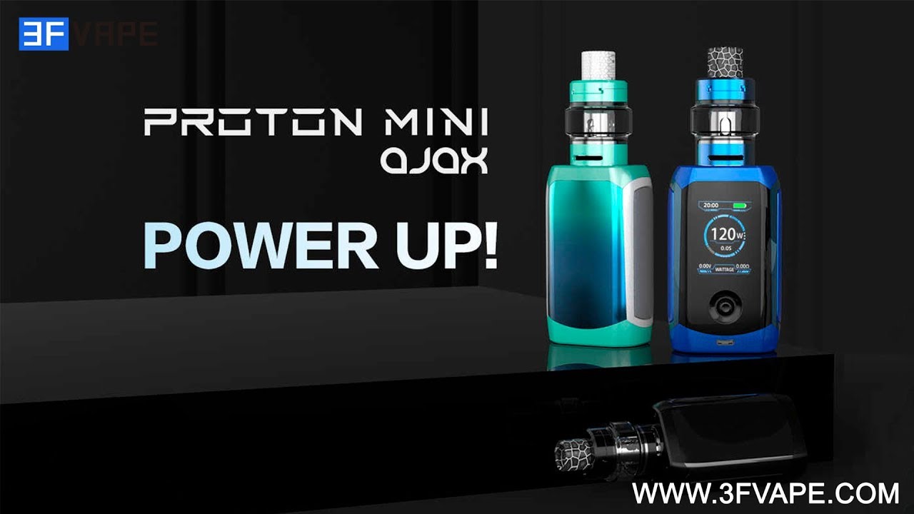 Innokin Proton Mini Ajax TC VW Box Mod + Ajax Tank Atomizer Kit - YouTube