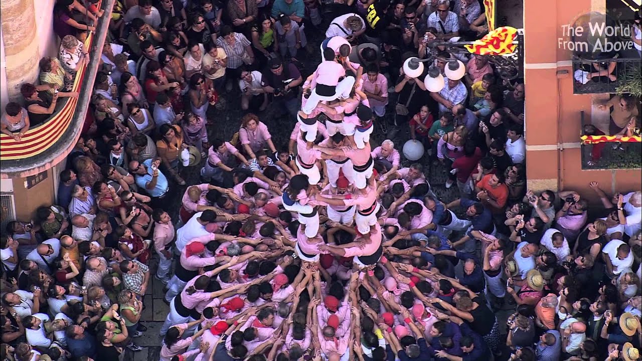 The Human Castle - Catalan Castellers from Above in High Definition (HD ...