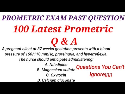 Prometric Nursing Questions And Answer / 100 Latest Prometric Questions ...