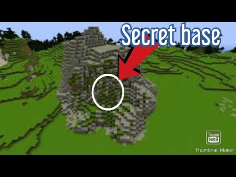 How to make a secret base tutorial in Minecraft ( EASY ) - YouTube