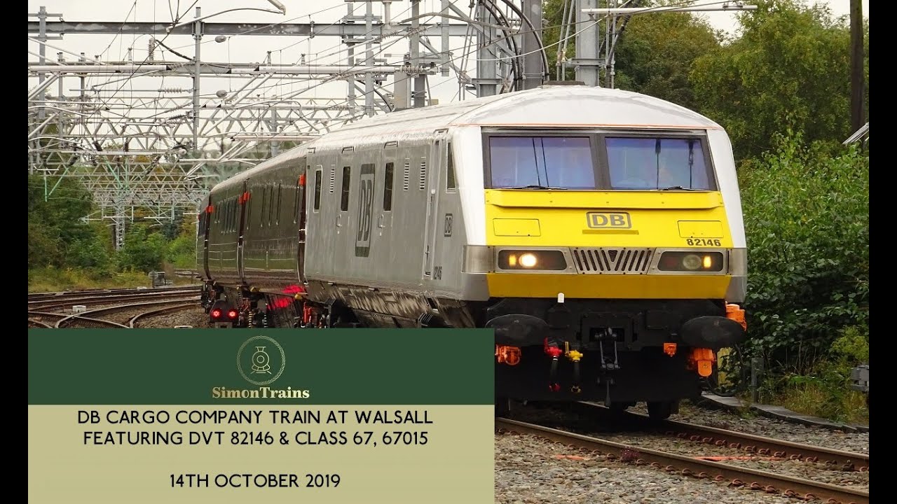 DB Cargo Company Train, DVT 82146 & Class 67, 67015 at Walsall (14th ...