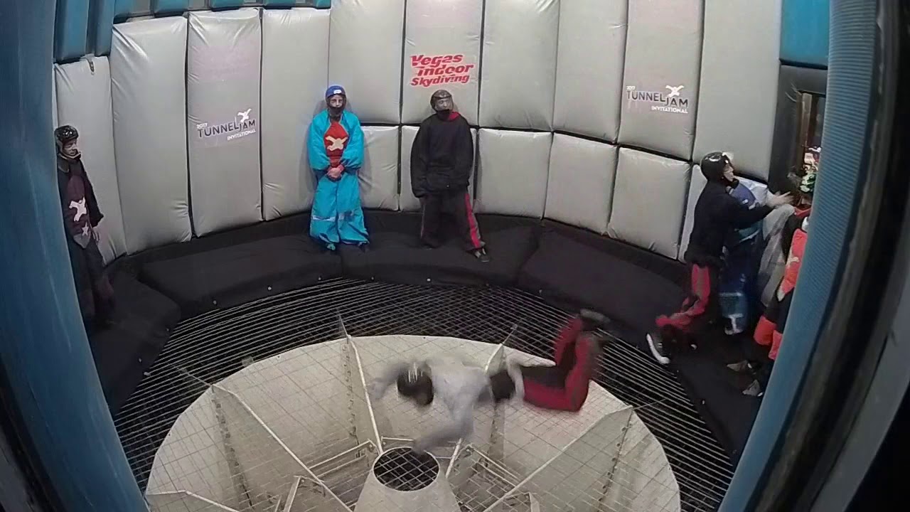 Josiah Davisson and Travis Pastrana flying at Vegas Indoor Skydiving ...