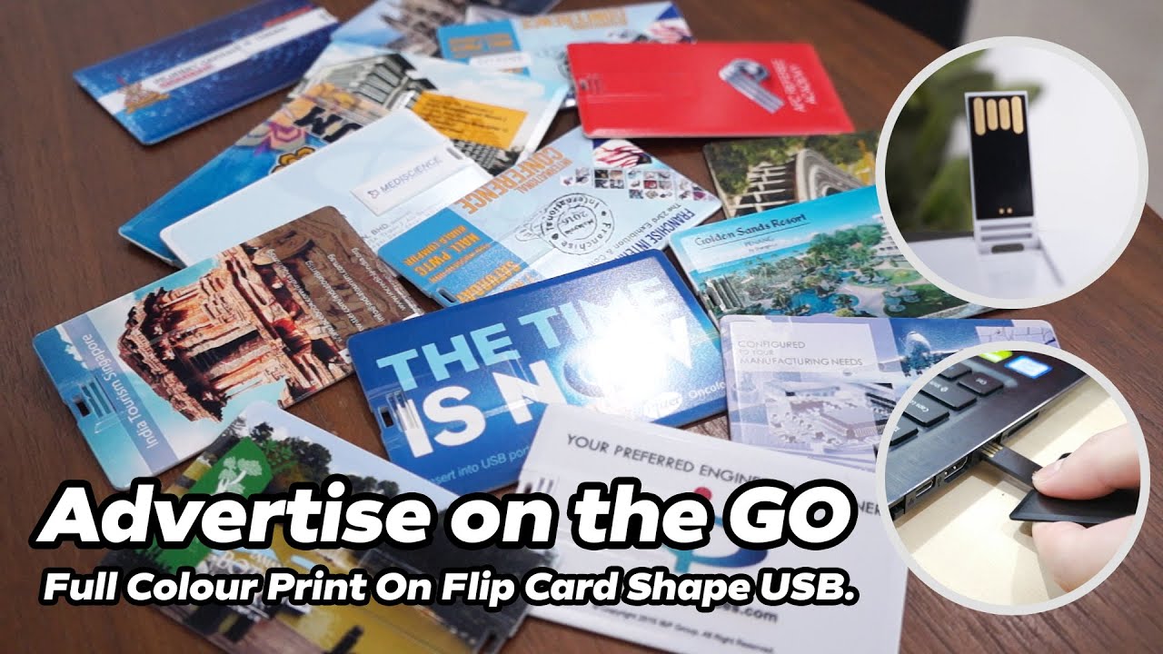 Flip Card Shape USB Flash Drive - YouTube