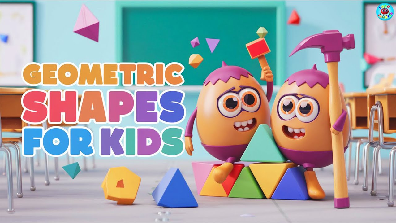 🟡 Shape Adventure for Kids! 🟦 | Fun Geometric Learning | Toco Tamater ...