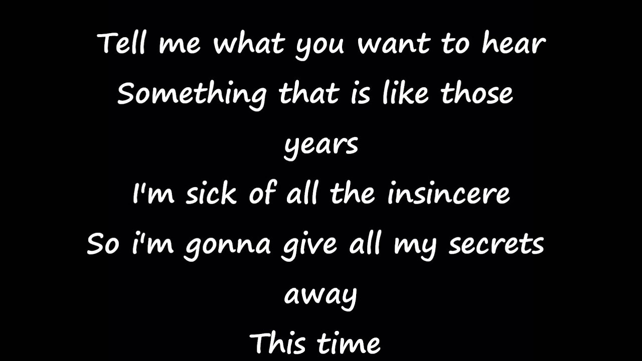 One Republic - Secrets Lyrics - YouTube