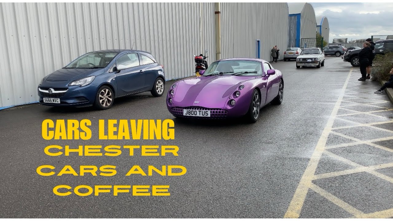LOADS OF FAST AND LOUD CARS LEAVING CHESTERS CARS AND COFFEE MEET - YouTube
