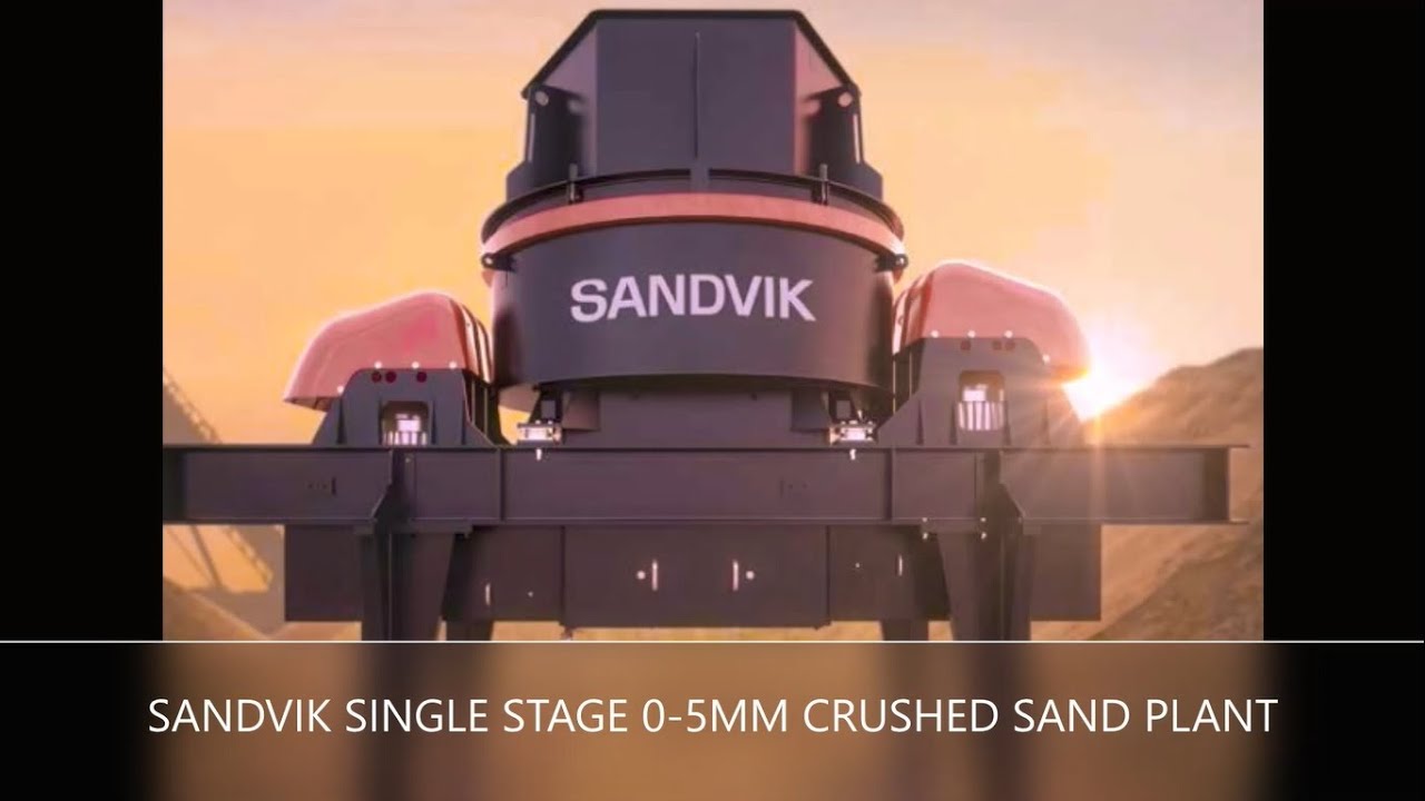 Sandvik 1- stage crushed sand plant through VSI & screen - YouTube
