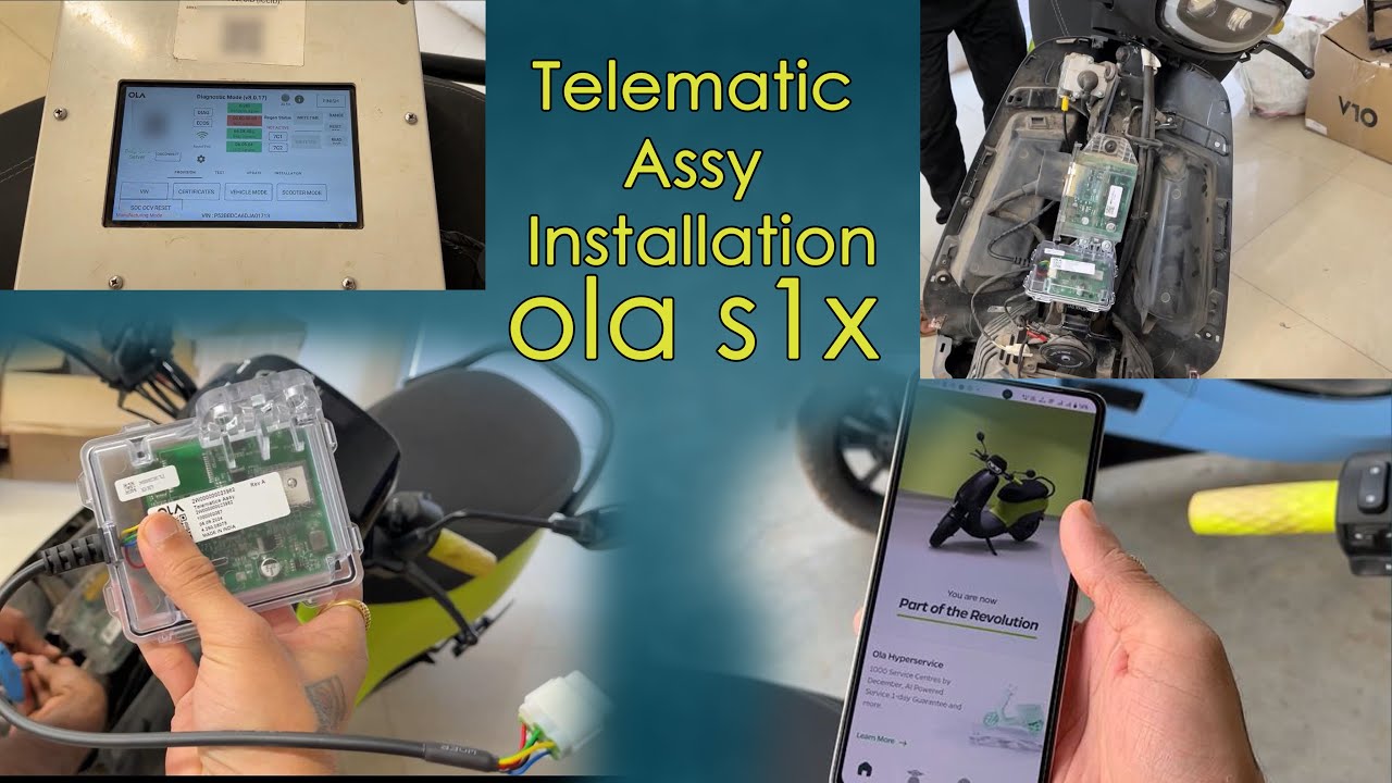 OLA S1X Telematic Assy Installation #olas1x #olas1x #kanhavlogs # ...