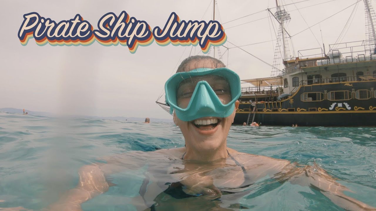Pirate Ship Jump at Robinson Beach - YouTube