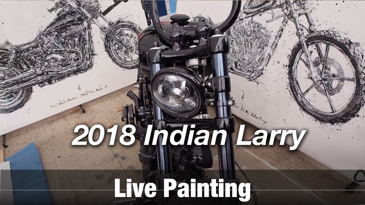 Motorcycle Art Part 79 / 2018 Indian Larry Block Party - YouTube
