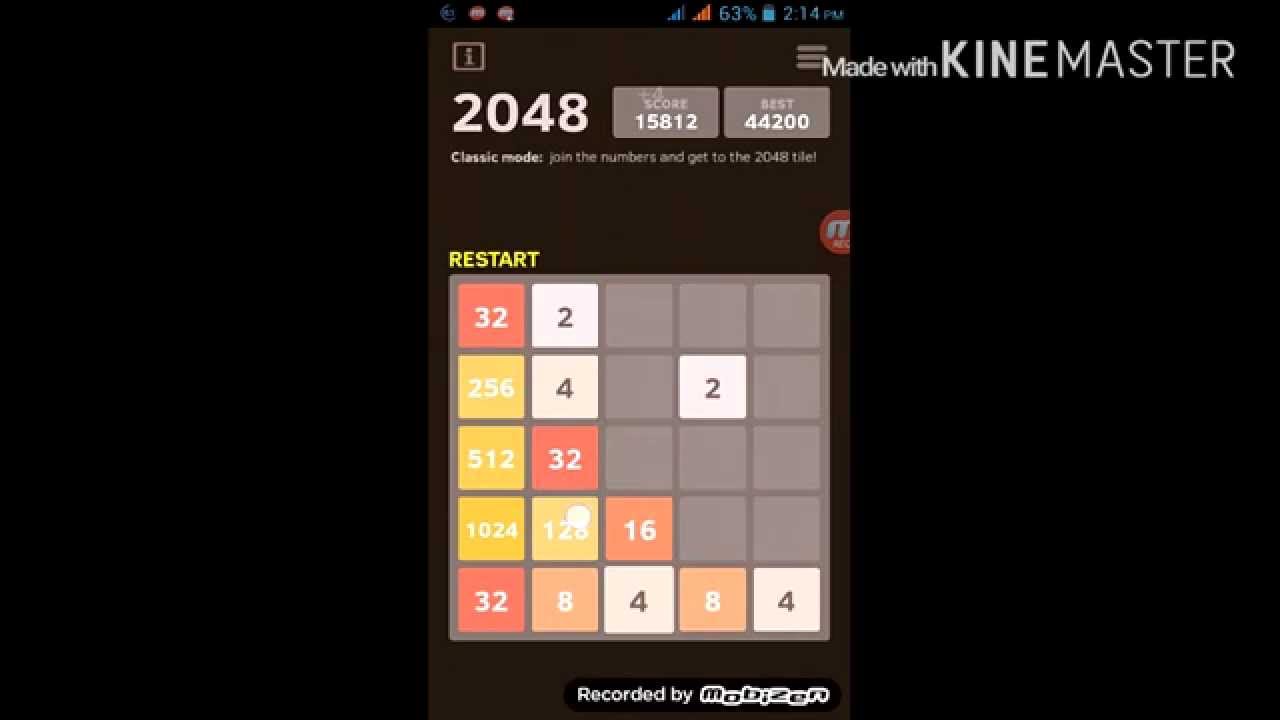 Best Way To Solve 2048 Puzzle Without Logic Or Strategy Youtube