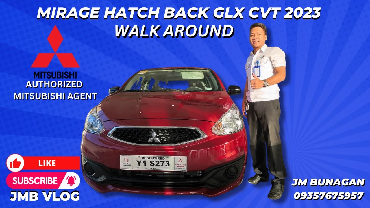 2023 MIRAGE HATCH BACK GLX CVT! REVIEW WALK AROUND! #mitsubishi #mirage ...