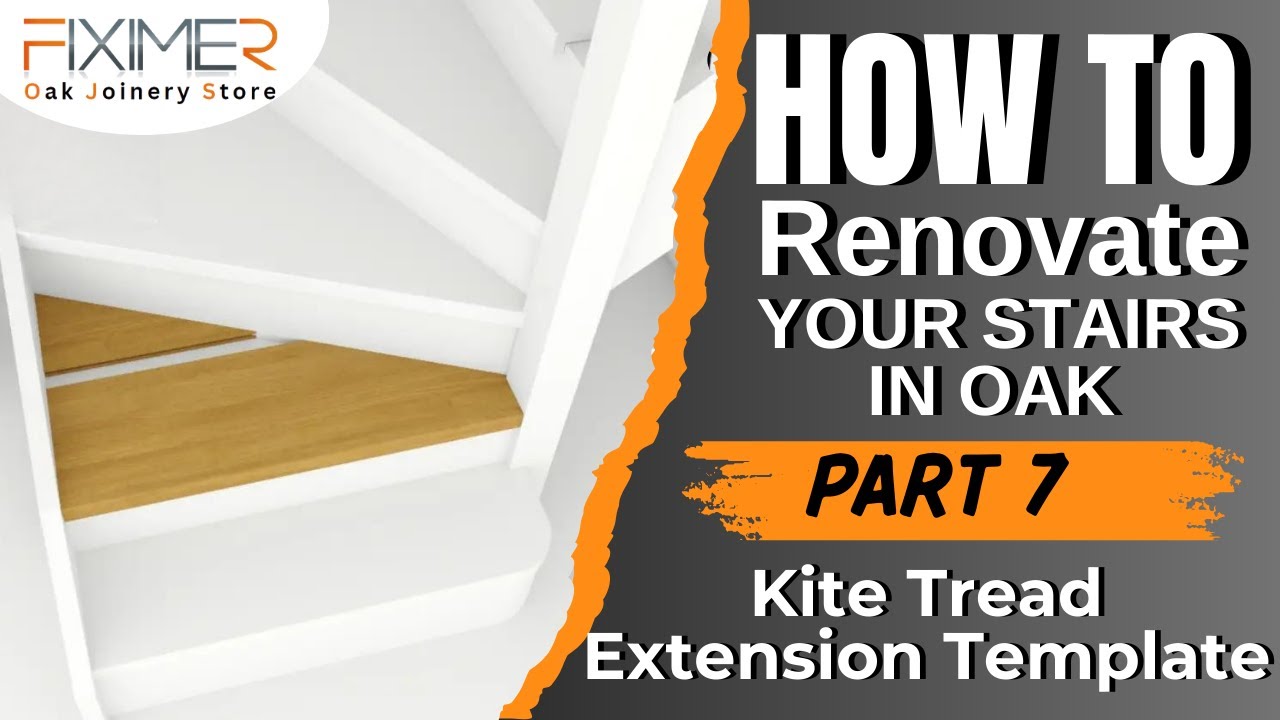 How to do Stair Renovation ***KITE TREAD - EXTENSION - TEMPLATE*** part ...
