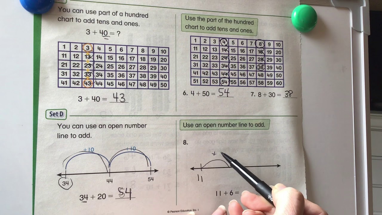 1st grade math lesson 10 reteaching - YouTube