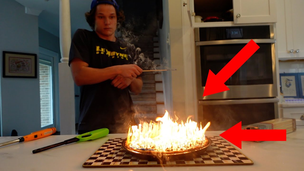 My Cake Caught On Fire! - YouTube