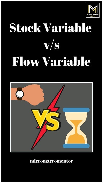 Stock vs Flow | Macroeconomics | National Income | Easiest Explanation | Class 12 | CUET #shorts ...