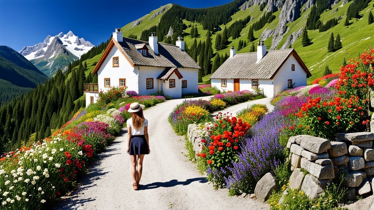 Driving in SWISS ( Glarus ) One of the most beautiful Village in ...