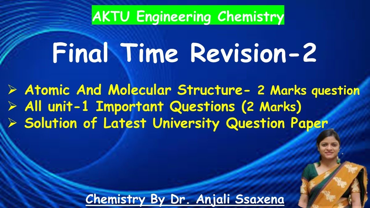 Engineering Chemistry Revision |AKTU engineering Chemistry 2 marks ...