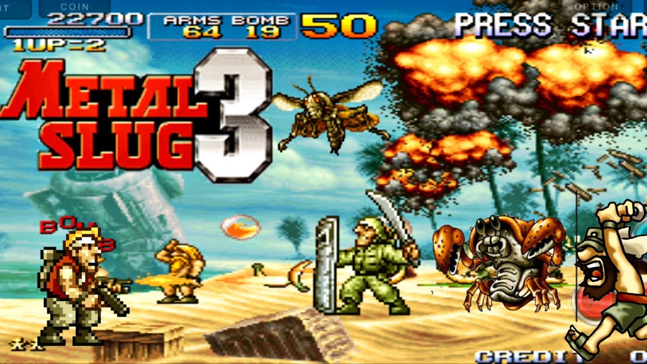 Metal slug 3 gameplay - 1-2 stage complete - mobile Metal slug game ...