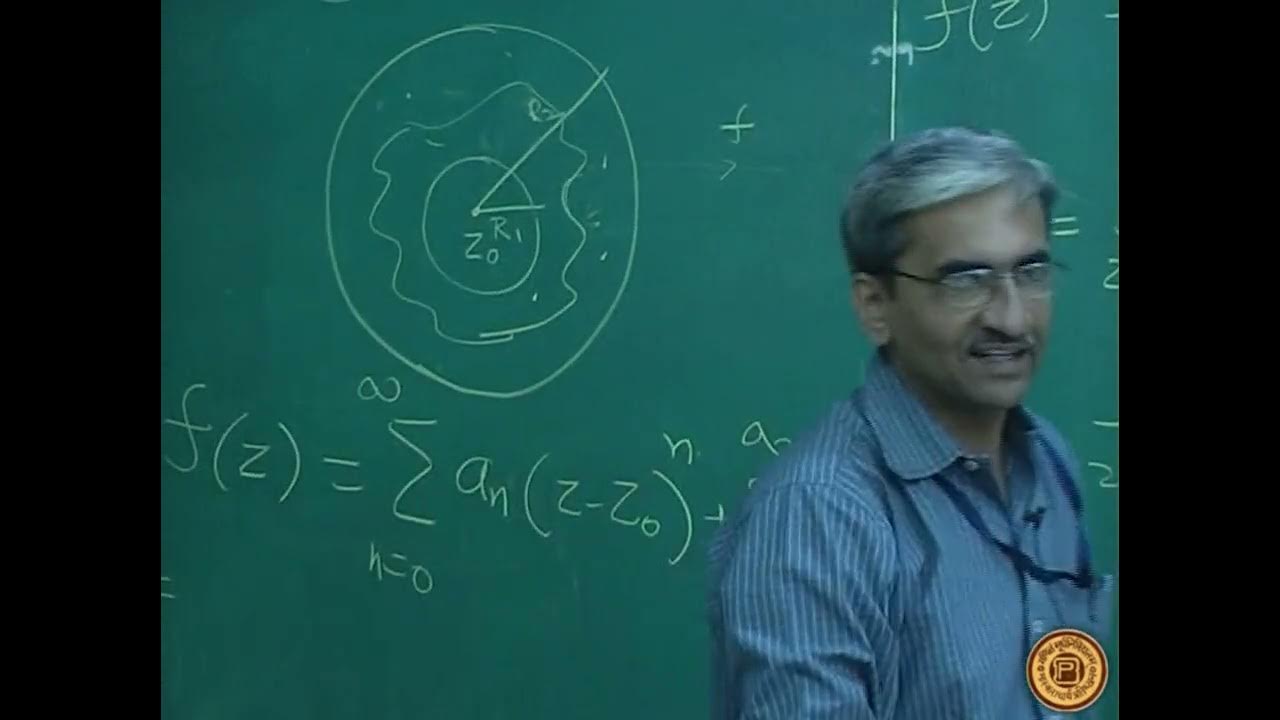 Complex Analysis Lecture#44 Prof. V. M. Sholapurkar : Laurent Series Part II - YouTube