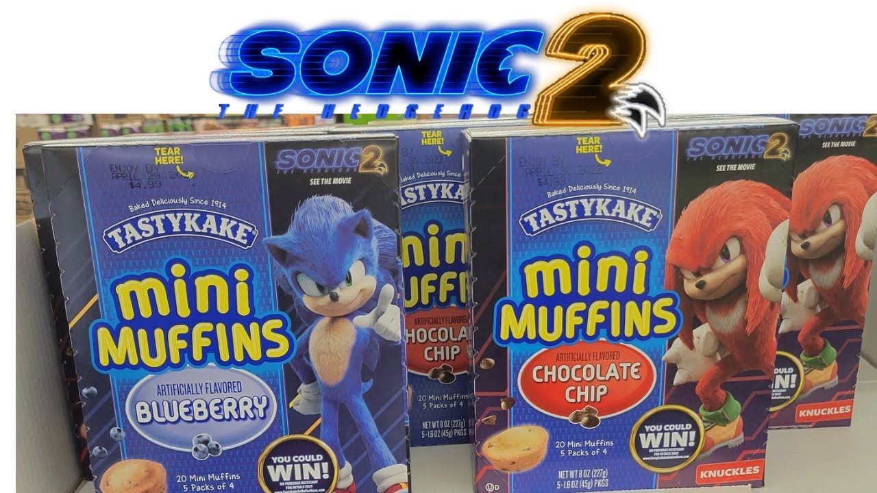 Sonic Movie 2 Muffins from TastyKake - YouTube