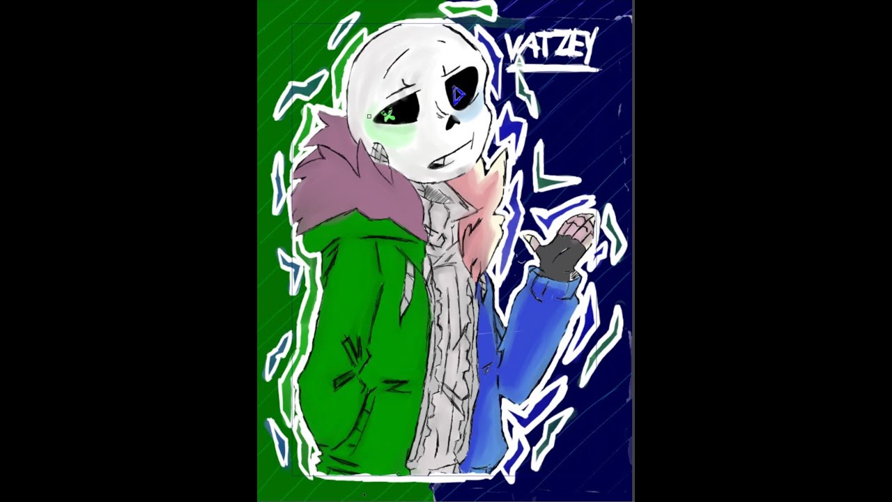 My Custom Sans || UNDERTALE Sans Speedpaint - YouTube