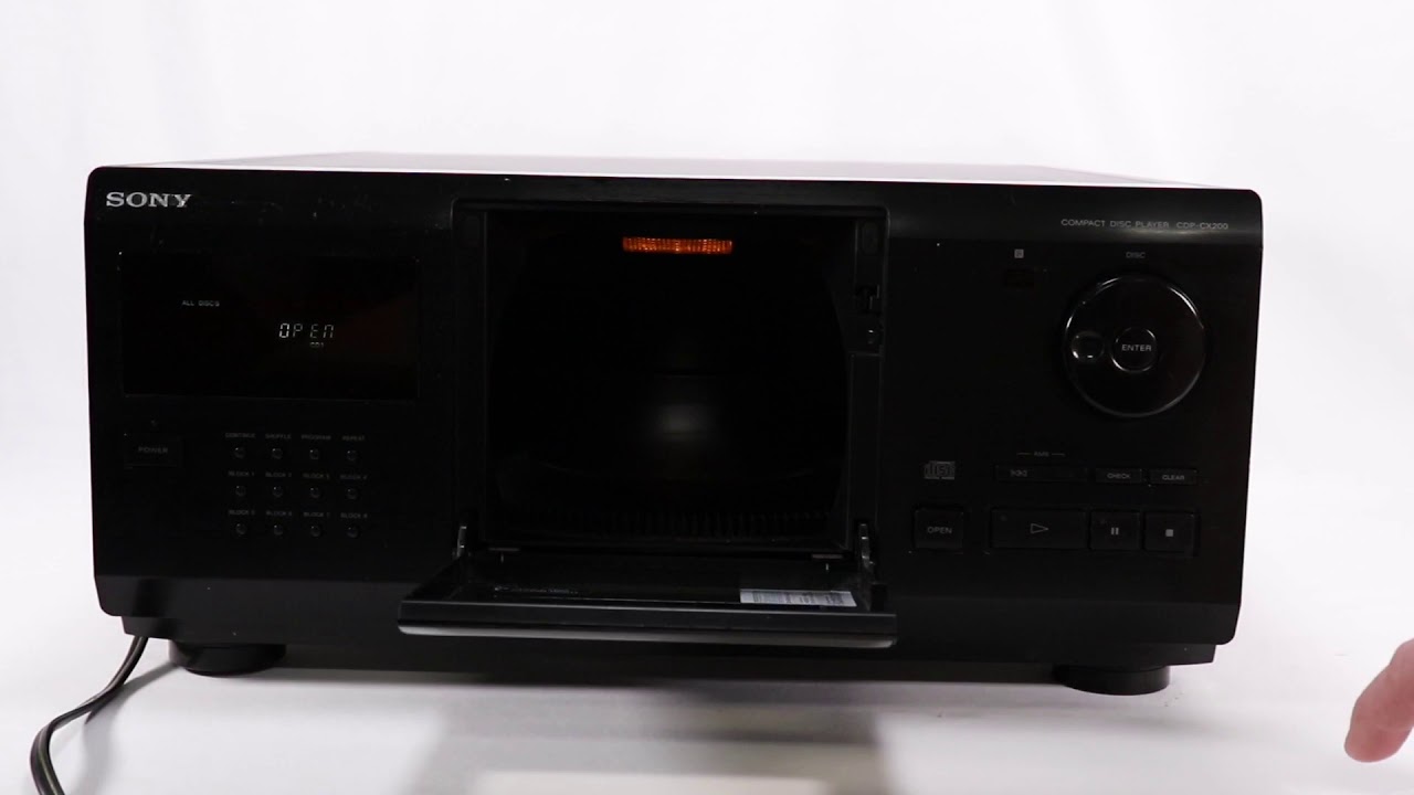 Sony cdp-cx200 - YouTube