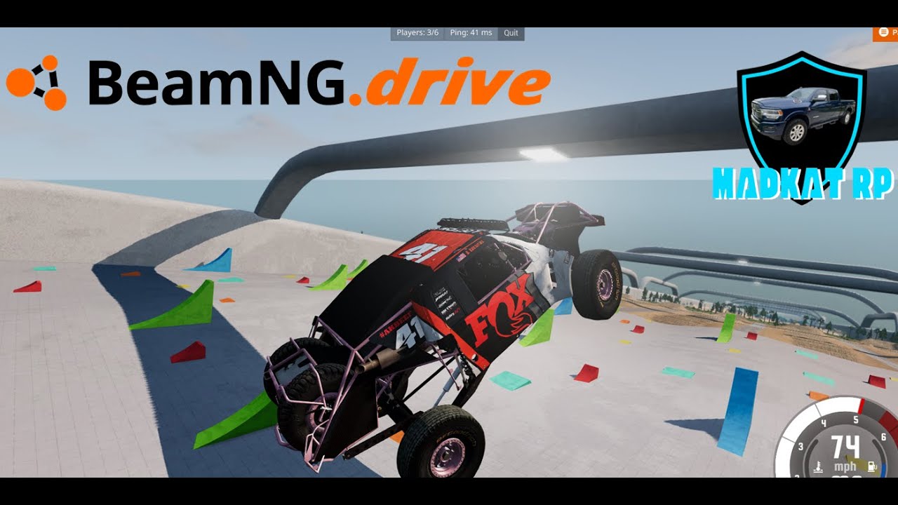 BeamNG.drive MP - STADIUM TRUCKS MEET SPIKES HARD! MOUNTAIN SURVIVAL ...