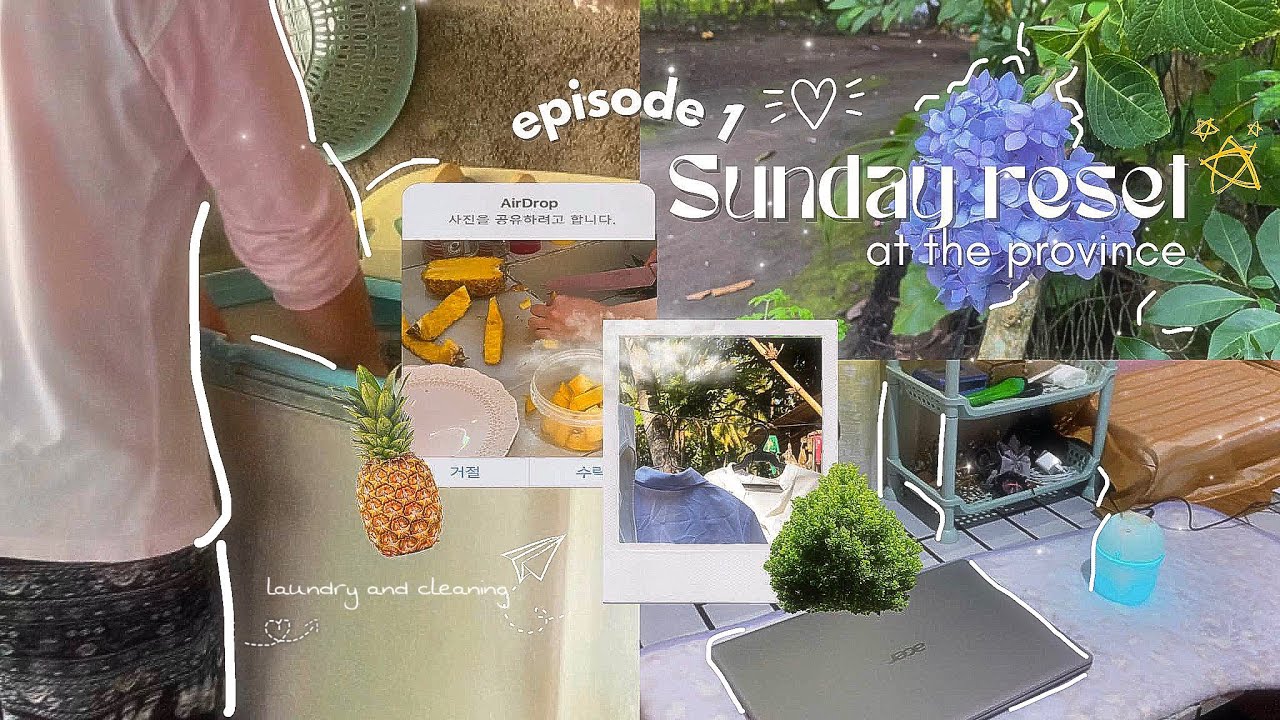 Sunday reset ⋅˚₊‧ ୨୧ 💛⛅️ | episode 1 : organizing, cleaning, laundry ...