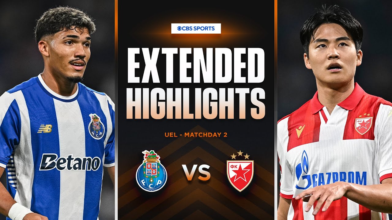 Porto vs. Crvena Zvezda: Extended Highlights | UEL League Phase MD 2 ...