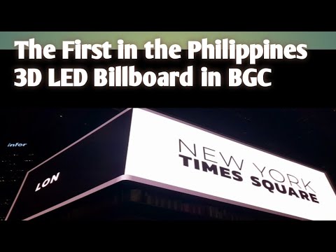 First 3D LED Billboards Screen in the Philippines 🇵🇭 #bgc #3dscreen ...