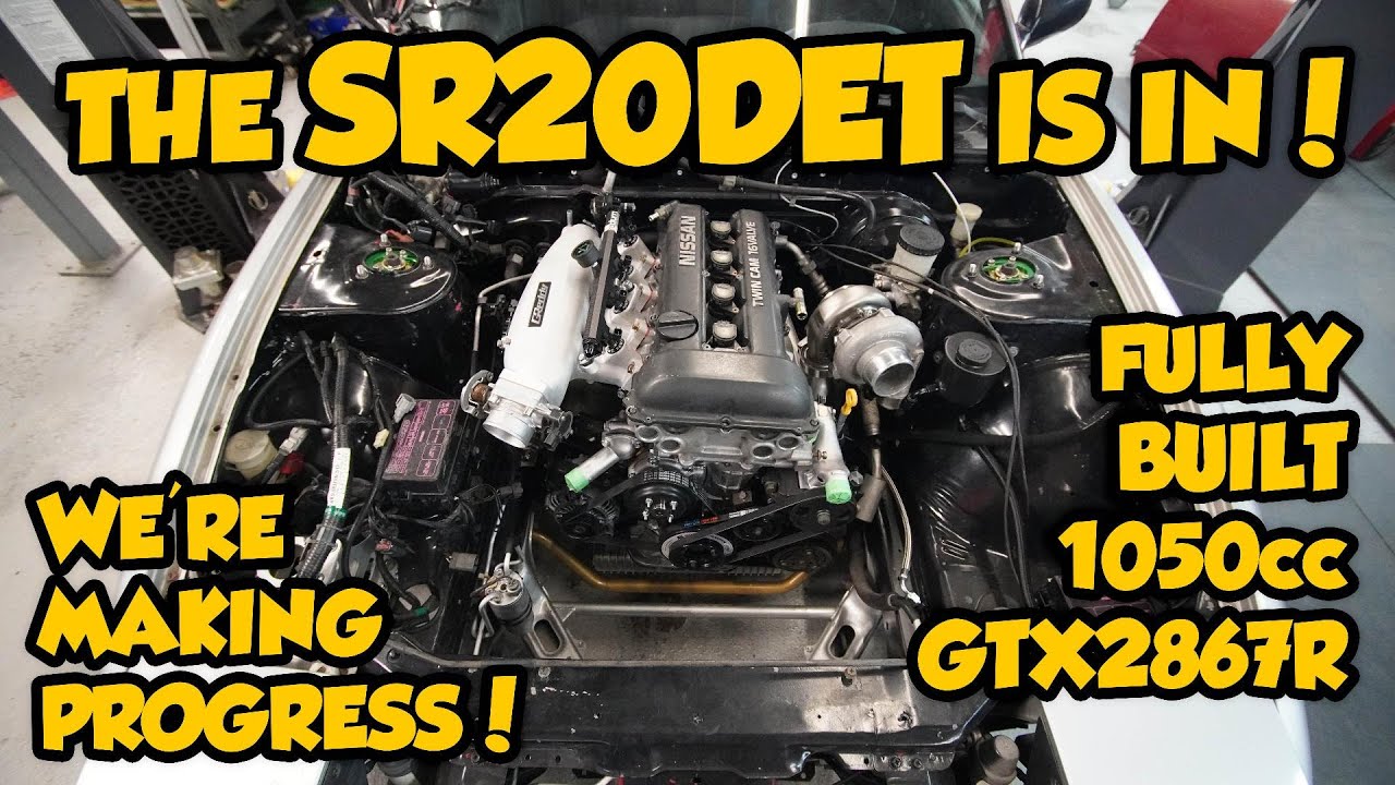 Installing My Fully Built SR20DET Engine Into My S13 - YouTube