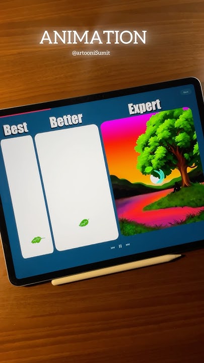 3 Levels of Leaf Falling Animation 🍃 | Beginner to Expert in Procreate! #procreateanimation # ...