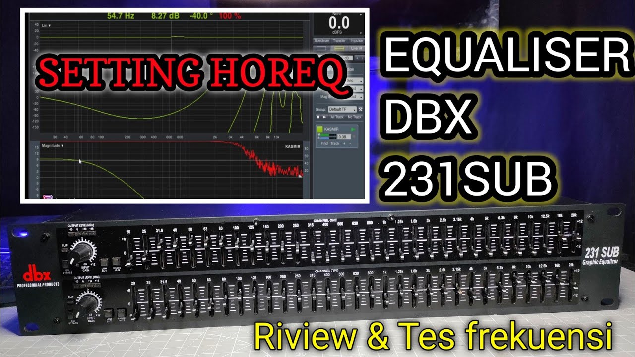 EQUALISER DBX 231 plus subwoofer - YouTube