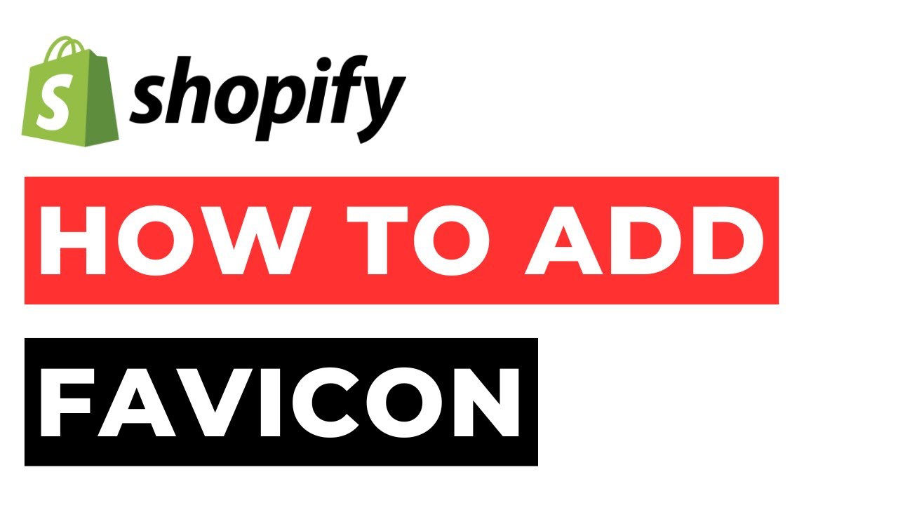 How to Add Favicon on Shopify - YouTube