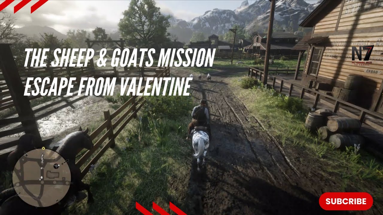 RDR2: The Sheep & The Goats – Escape from Valentine Adventure 🐑🐎 - YouTube