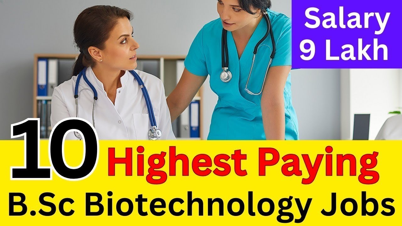 TOP 10 Highest Paying jobs after B.Sc Biotechnology @Skillsiya - YouTube