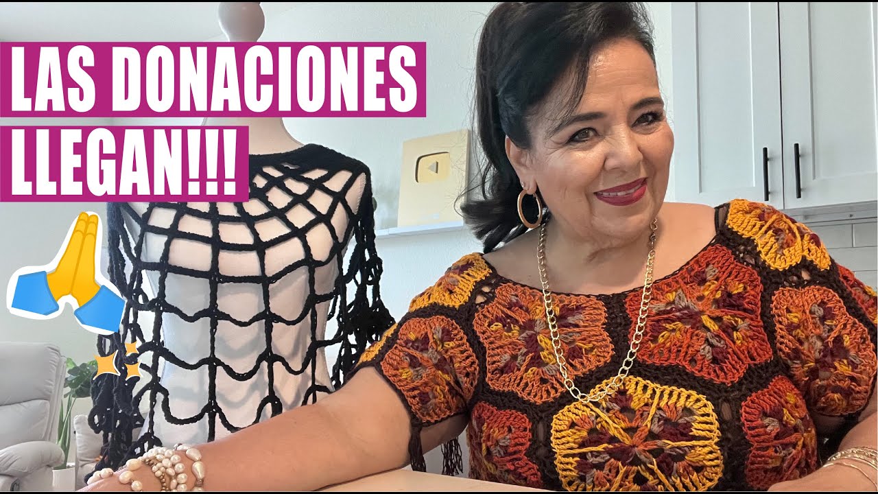 Ya están llegando las donaciones Yo Tejo con LAURA CEPEDA - YouTube