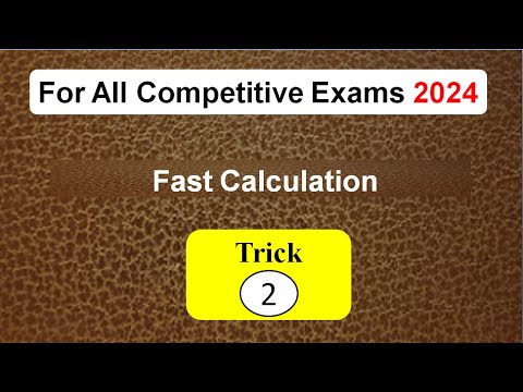 Fast Calculation Trick 5 | Dividing Trick | SSC Bank Railway Exams Math ...