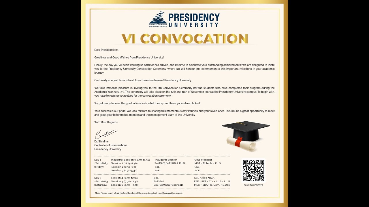 VI Convocation - 17th Nov - YouTube