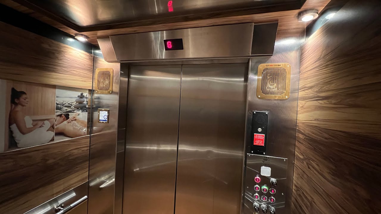 1989 "Dan-Elevator" (mod.) Traction Elevator @ Viking Line Cruiseferry M/S Viking Cinderella ...